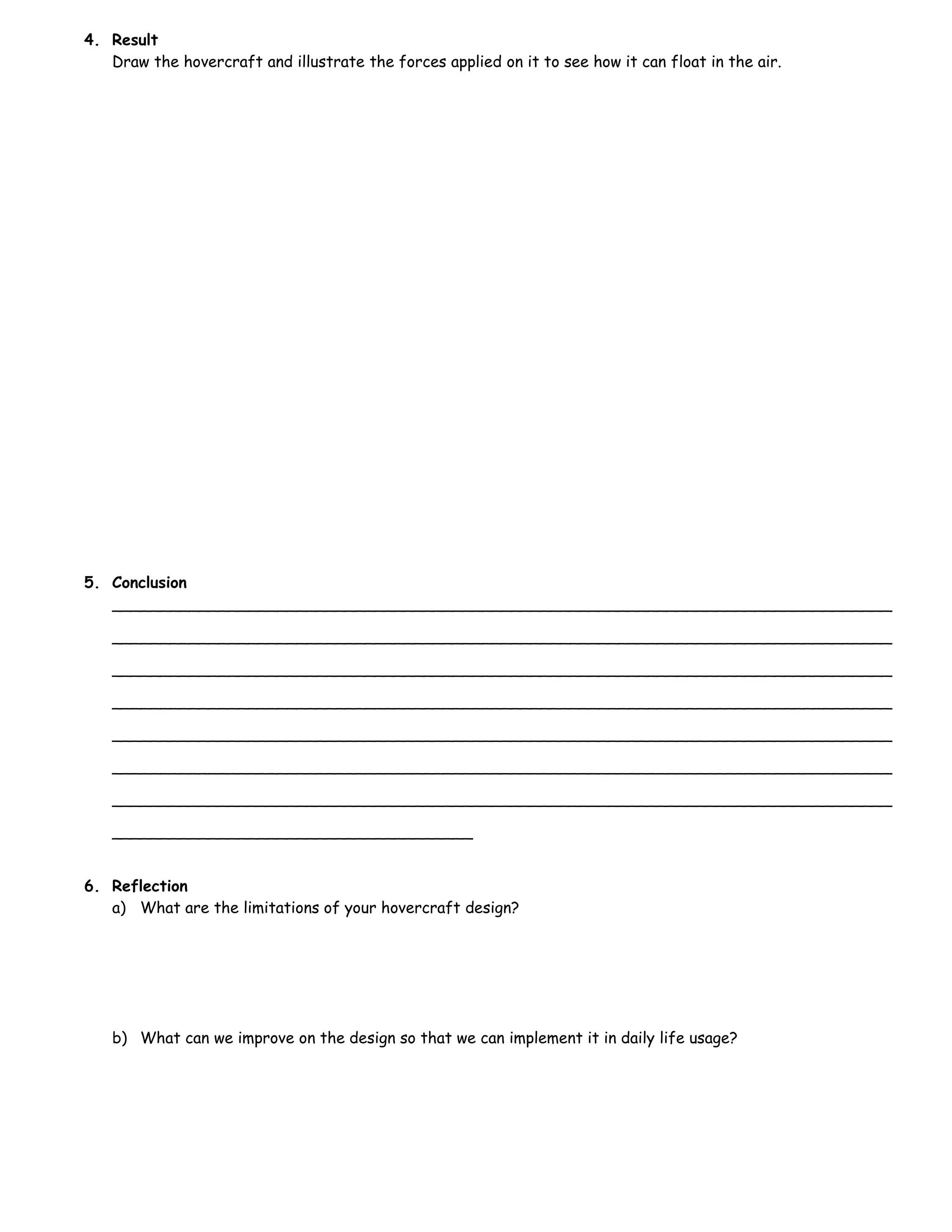 Hovercraft lab report | DOC