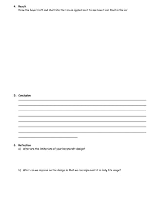 Hovercraft lab report | DOC