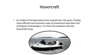 RC Hovercraft | PPTX | Radio Control | Hobbies & Interests
