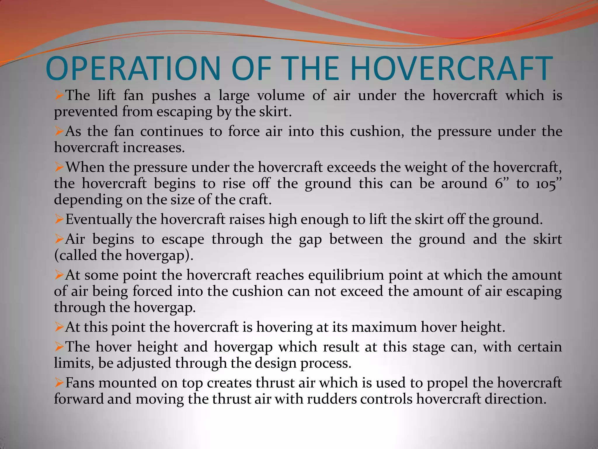Hovercraft presentation-The Future is Now! | PPTX