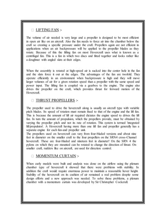 Hovercraft seminar report | DOCX