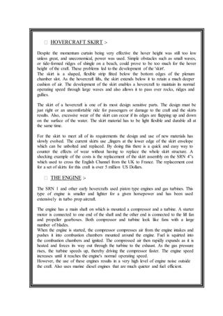 Hovercraft seminar report | DOCX