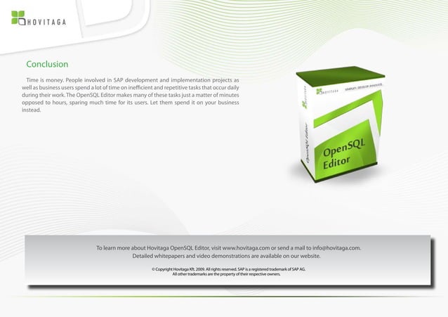 Hovitaga OpenSQL Editor - Comparison with SE16 and SAP query | PDF | Databases | Computer ...