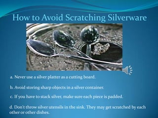 How to clean silverware | PPTX