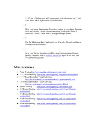 How to create printed posters & banners using adobe | PDF | Desktop ...