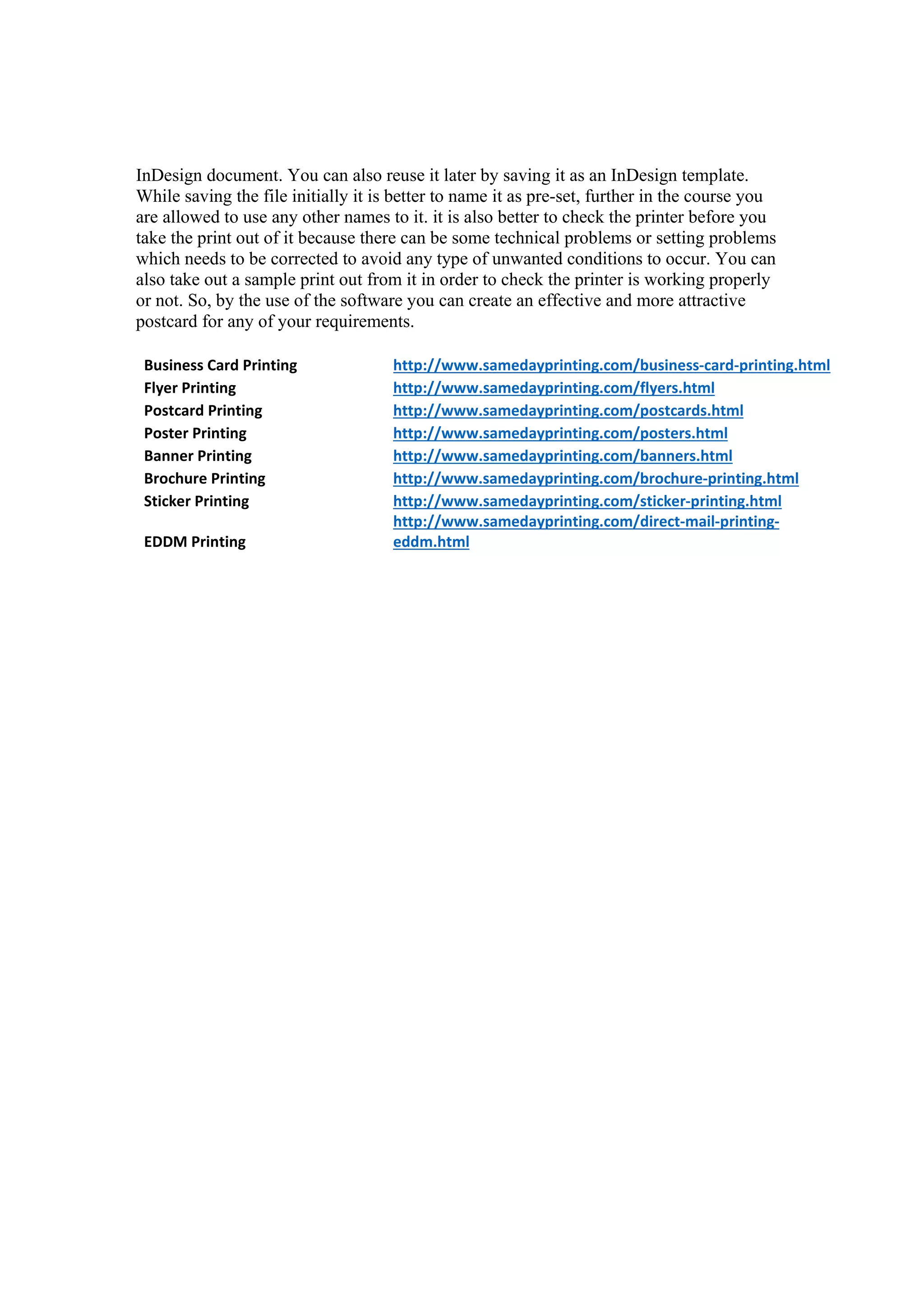How to set up a postcard in indesign | PDF