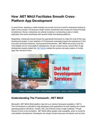 Build Performance-Driven Apps With .NET MAUI Framework | PDF | Computer Software and ...