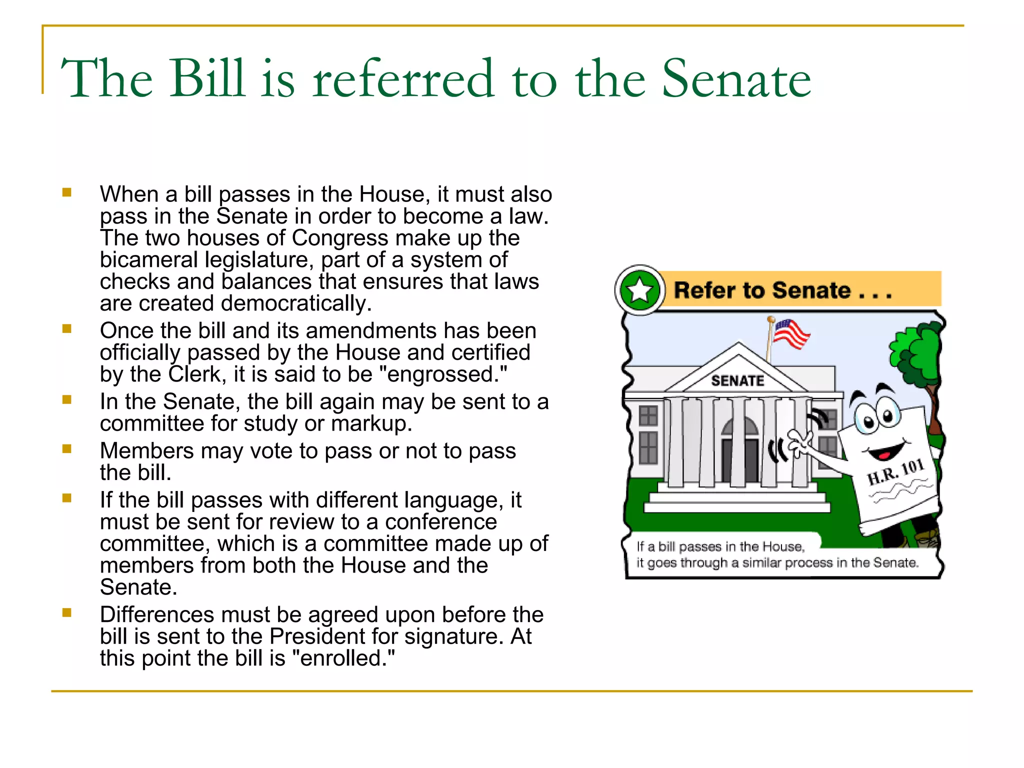 How A Bill Becomes A Law | PPT