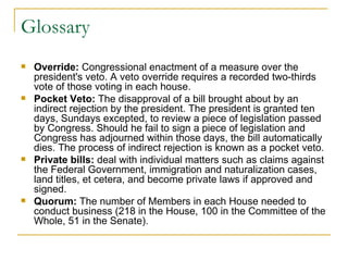 How A Bill Becomes A Law | PPT