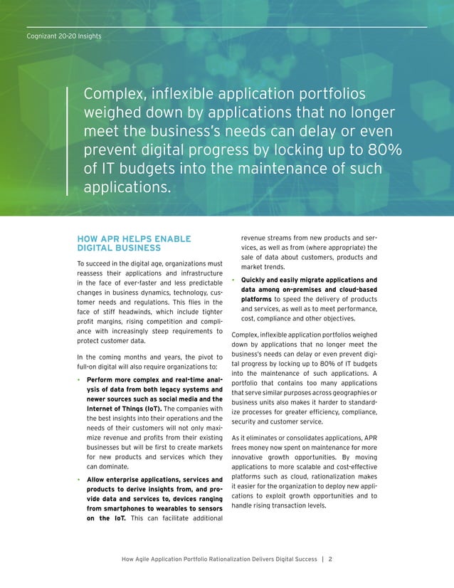How Agile Application Portfolio Rationalization Delivers Digital ...