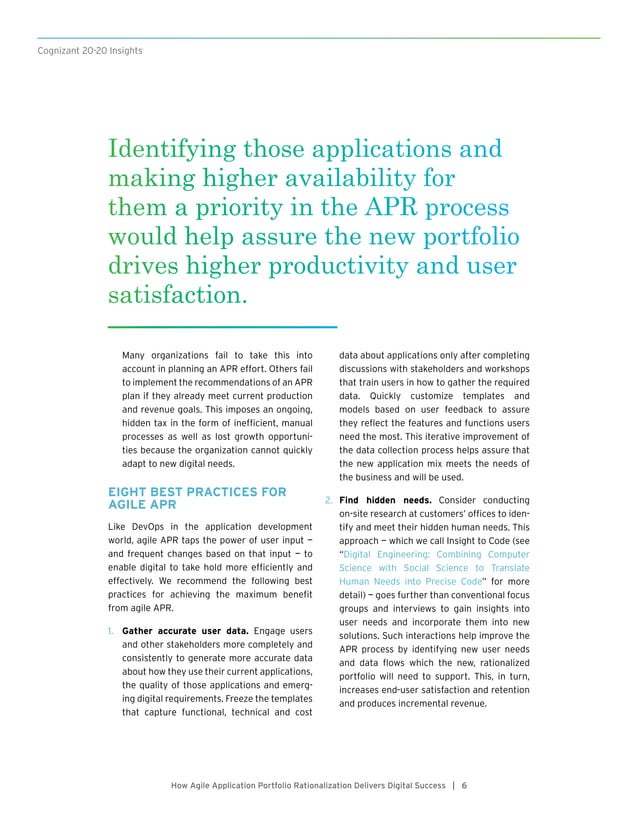 How Agile Application Portfolio Rationalization Delivers Digital ...