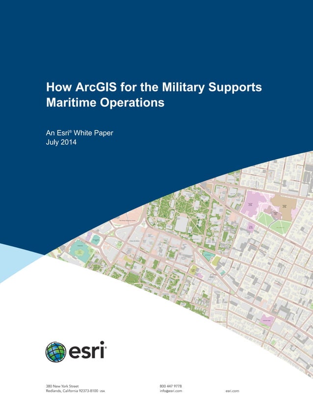 How ArcGIS for the Military Supports Maritime Operations | PDF