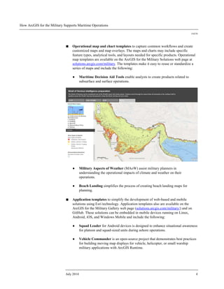 How ArcGIS for the Military Supports Maritime Operations | PDF