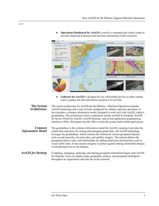 How ArcGIS for the Military Supports Maritime Operations | PDF