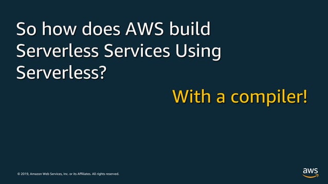 How AWS builds Serverless services using Serverless | PPT | Free Download
