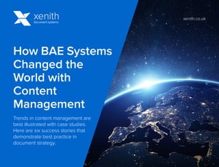 How BAE Systems Changed the World with Content Management | PDF
