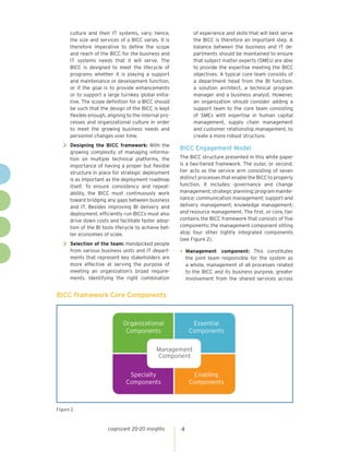 How BI Competency Centers Drive Enhanced Reporting and Analytics | PDF