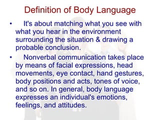 How Body Language Affects The Communication Process | PPS