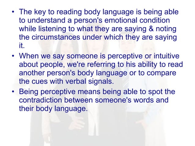 How Body Language Affects The Communication Process | PPT
