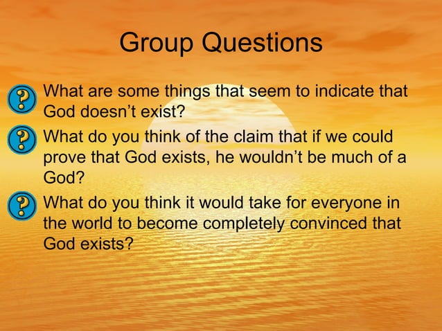 How Can I Know God Exists? | PPT | Christianity | Religion & Spirituality