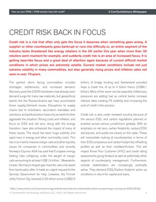 How can your ETRM / CTRM solution help with credit | PDF | Stocks and ...