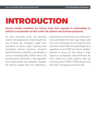 How can your ETRM / CTRM solution help with credit | PDF