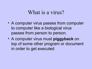 How Computer Viruses Work | PPT