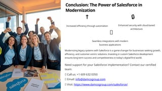 How Custom Salesforce Development Services Modernize Legacy Systems | PPT