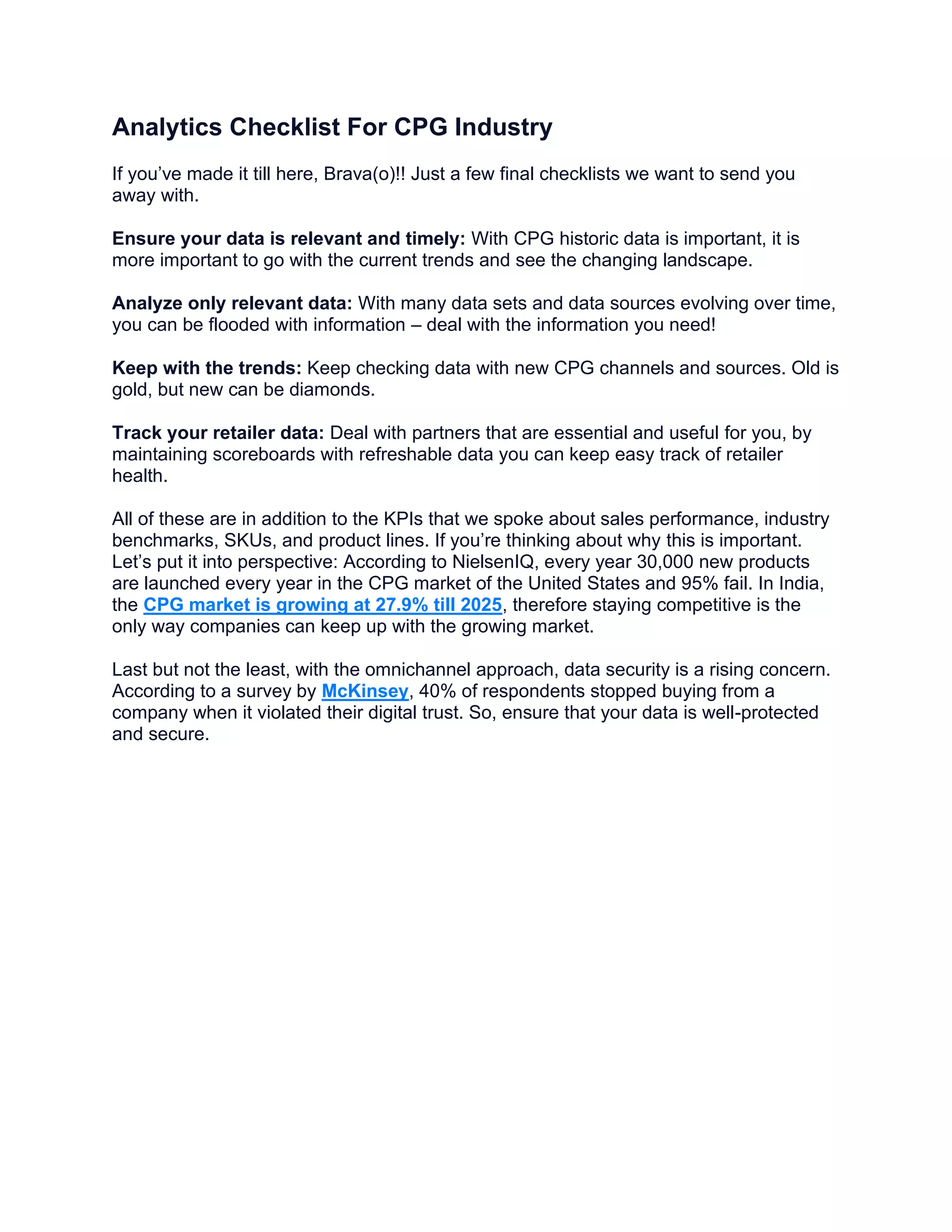 How data visualization helps cpg industry | PDF