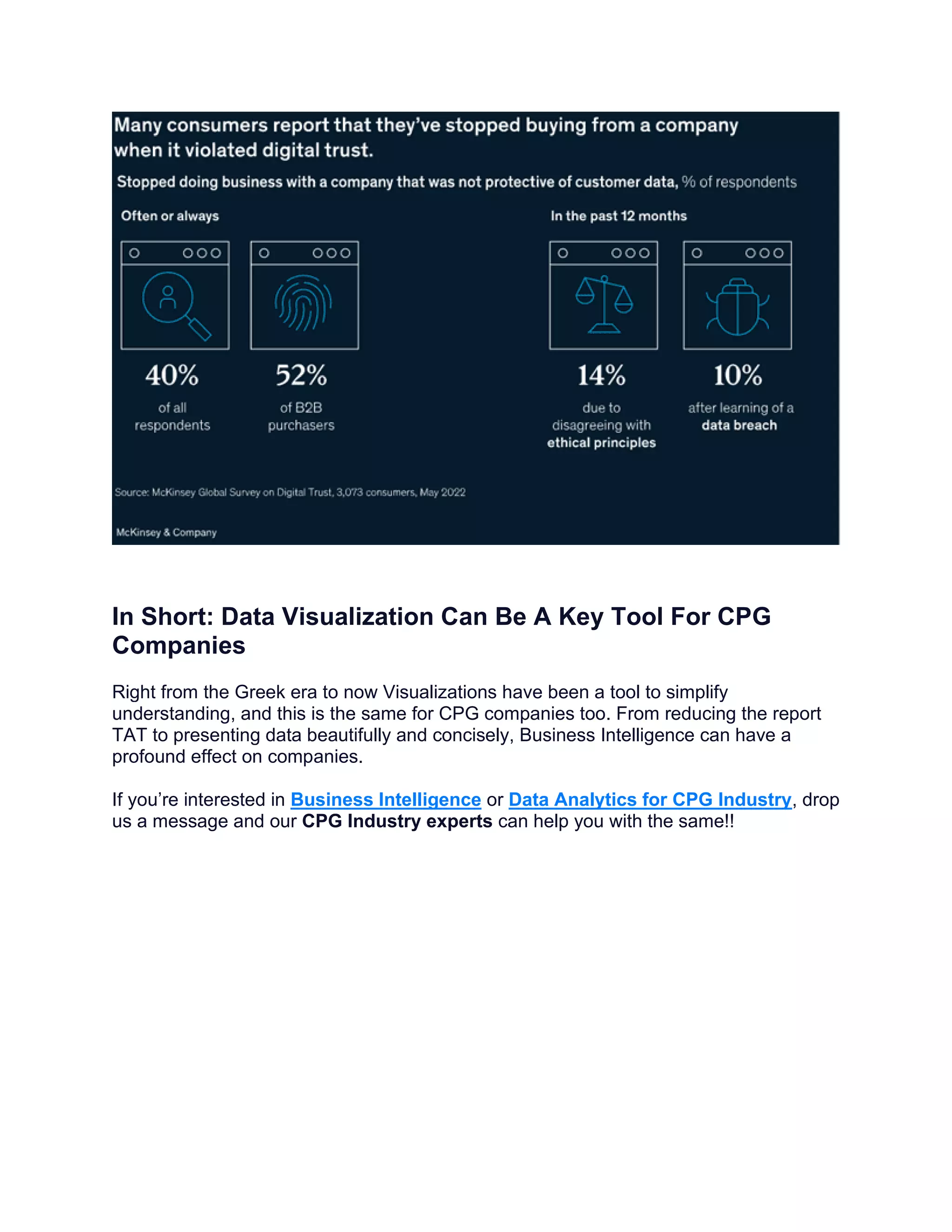 How data visualization helps cpg industry | PDF