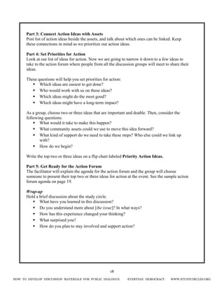 How to Develop Discussion Materials for Public Dialogue | PDF