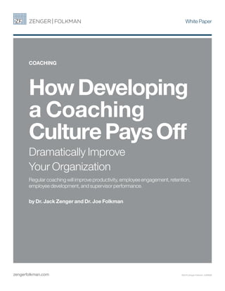 How developing-a-coaching-culture-pays-off | PDF