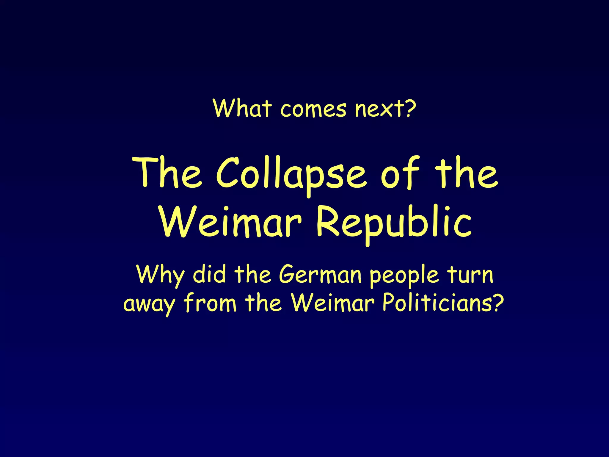 How did Germany recover between 1924 and 1929? | PPT
