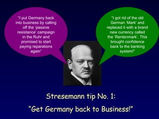 How did Germany recover between 1924 and 1929? | PPT