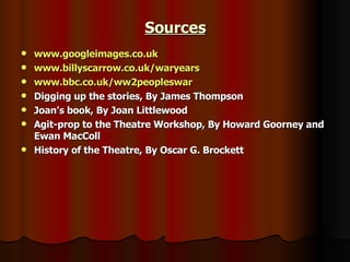 How Did World War I I Affect The Theatre | PPT