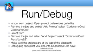 How To Use The Codename One Sources | PPT