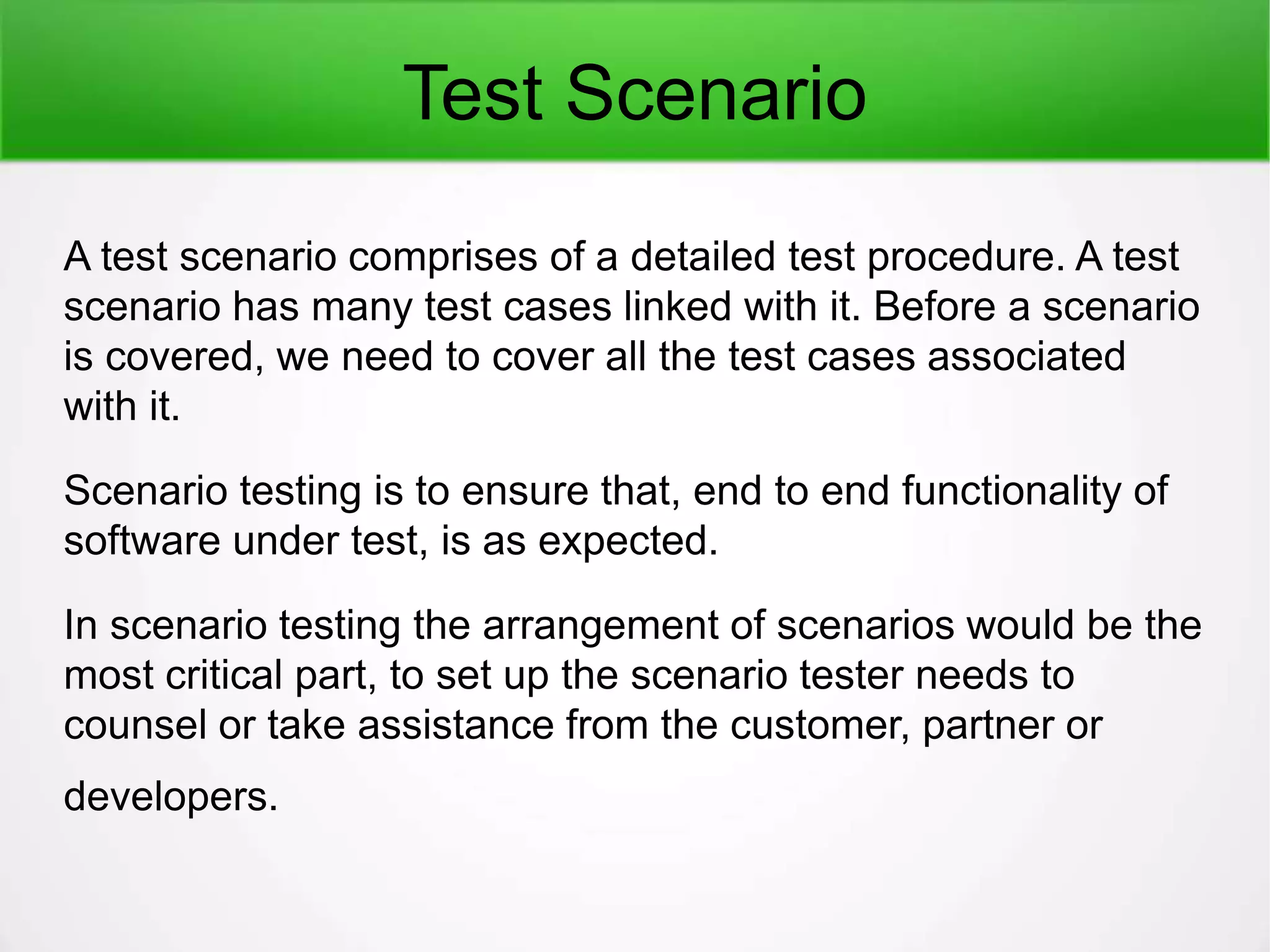 Test Cases Vs Test Scenarios | PPTX