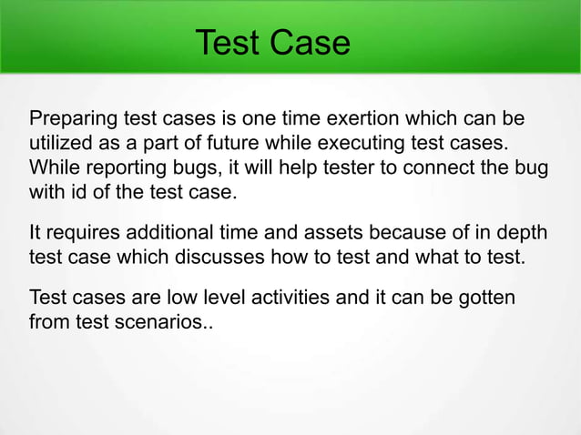 Test Cases Vs Test Scenarios | PPTX | Technology & Computing