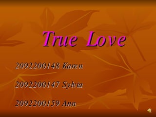 How do you find true love? Intermediate English project | PPT