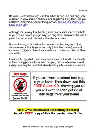 how to bed bugs | PDF