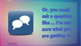 How do you respond to inappropriate personal questions during an ...