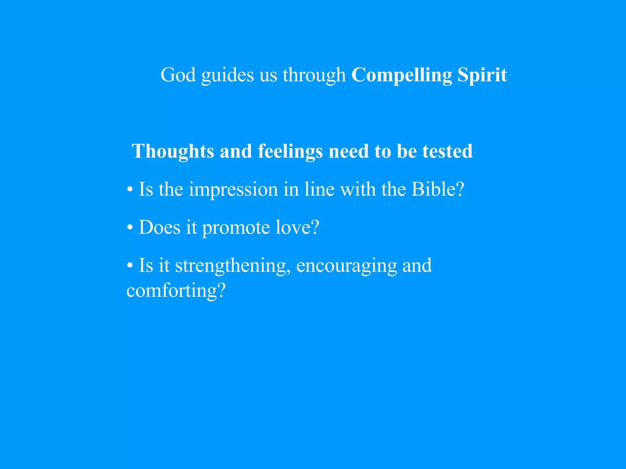 How does God guide us? | PPT