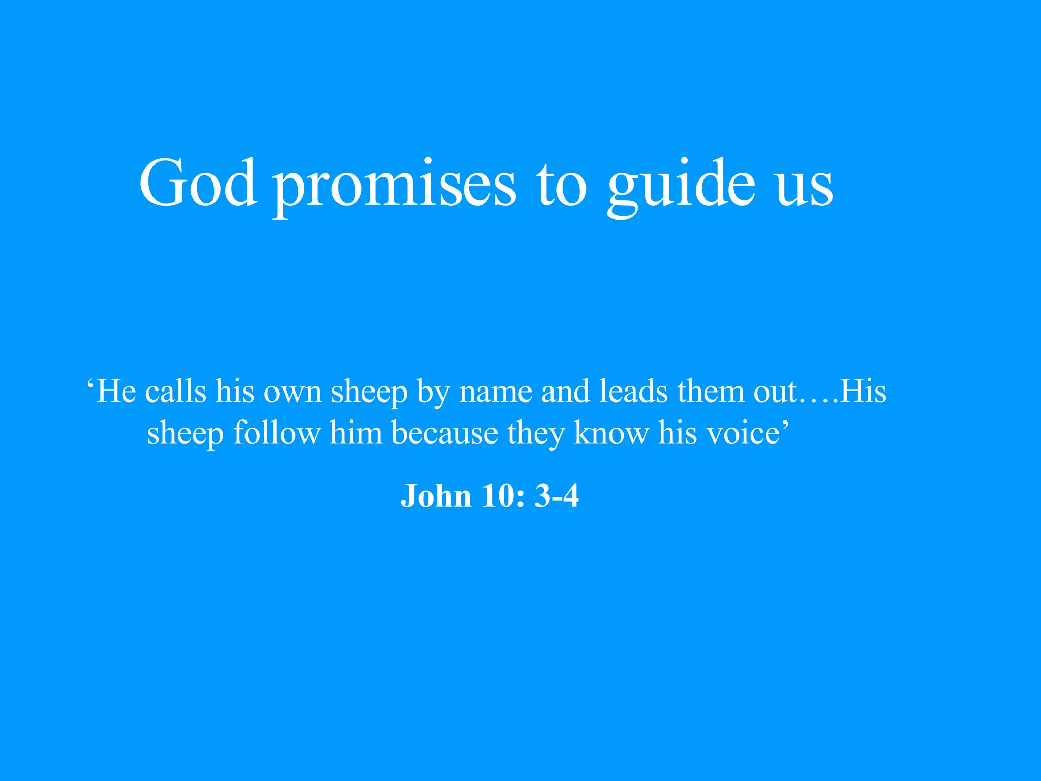 How does God guide us? | PPT