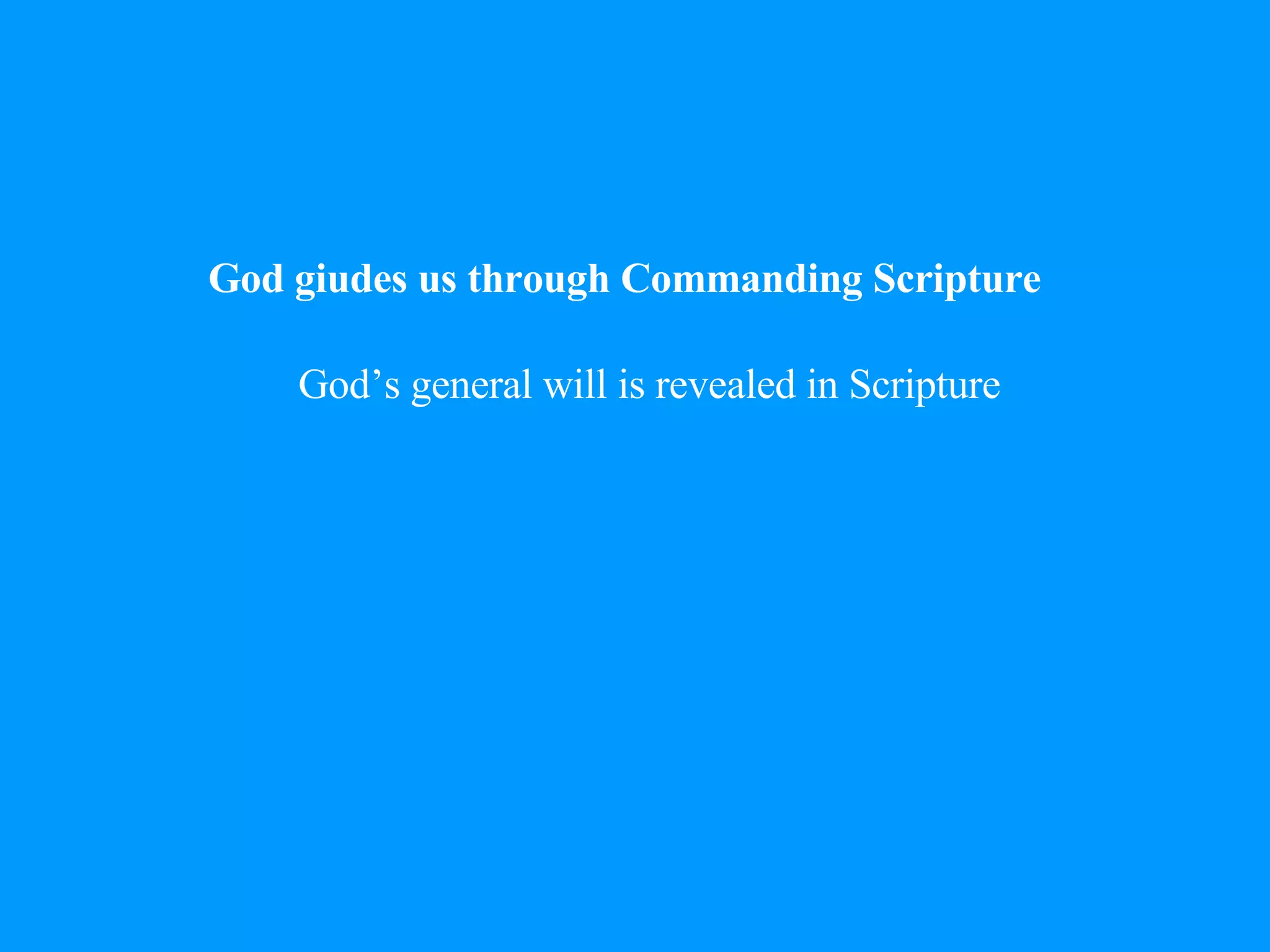How does God guide us? | PPT