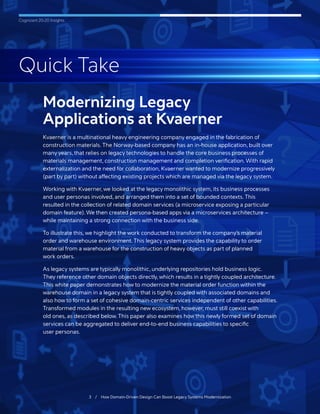 How Domain-Driven Design Can Boost Legacy System Modernization | PDF