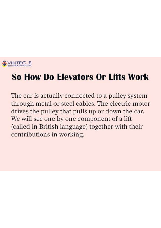 How elevaotors-work | PDF