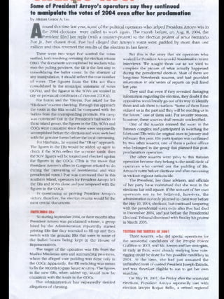 How Gloria Arrovo cheated in the May 2004 Elections | PPT