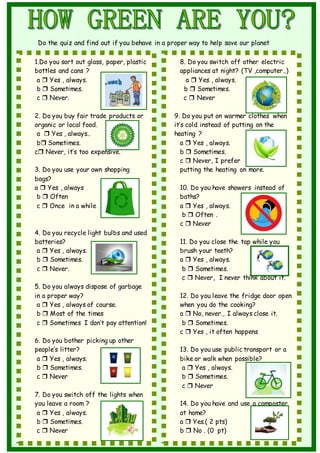 How green-are-youquiz-fun-activities-games 76448 | DOC