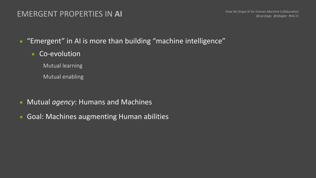 How IAs Can Shape the Future of Human-AI Collaboration | PPT