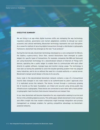 How Integrated Process Management Completes the Blockchain Jigsaw | PDF